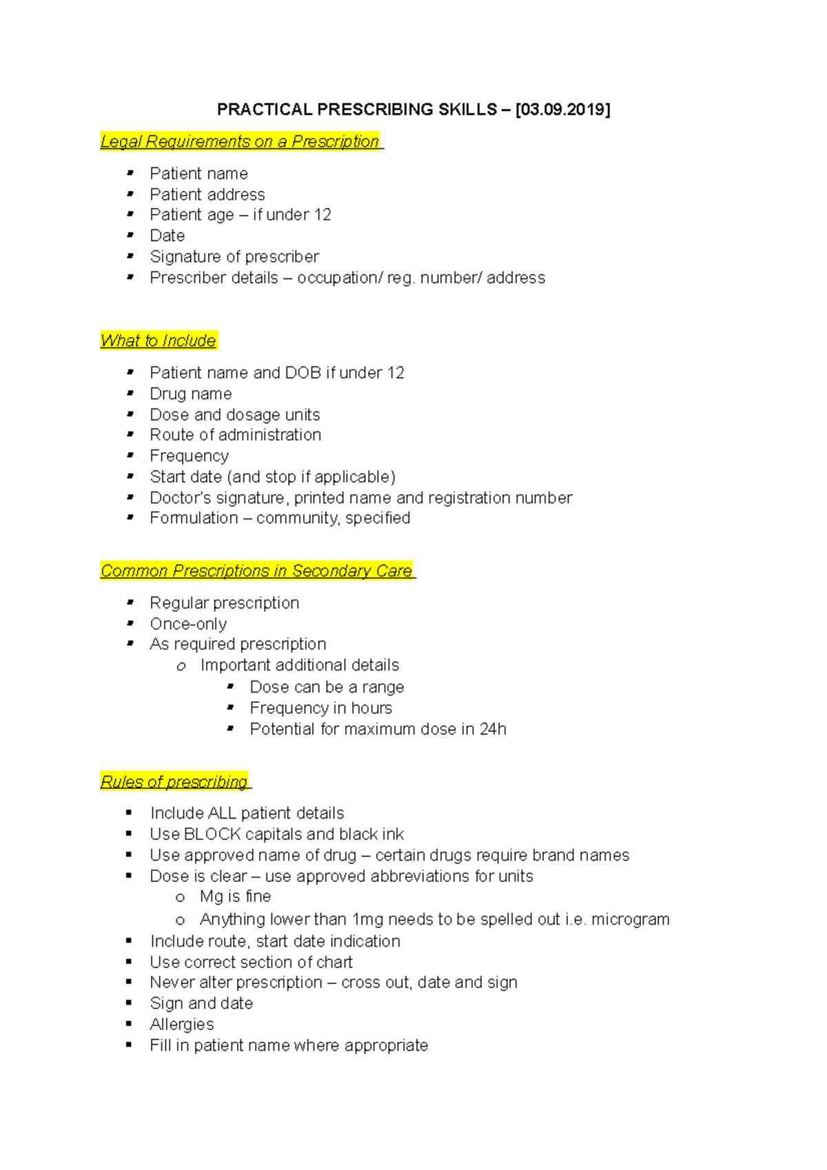 PPVE - Practical Prescribing Skills - PRACTICAL PRESCRIBING SKILLS ...