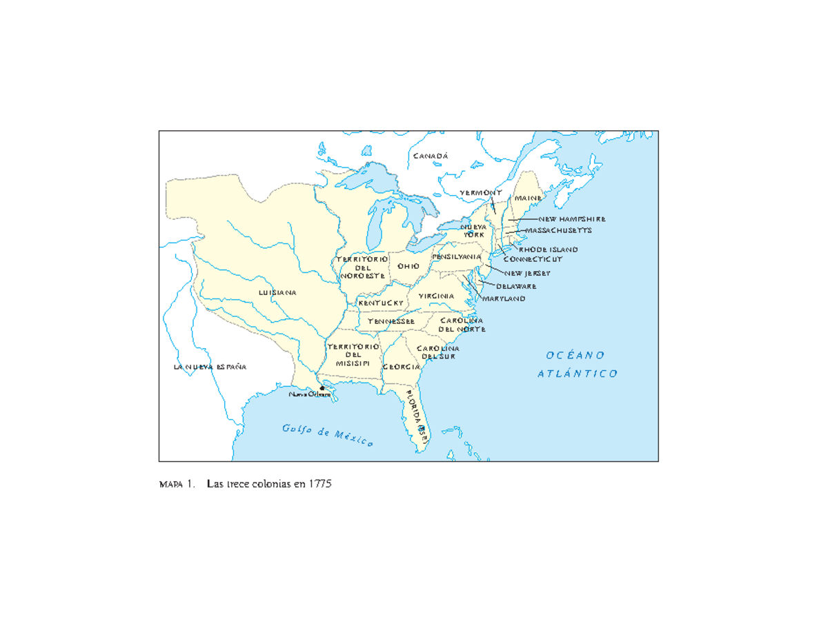 Mapas 1 - Mapa - G o l f o d e M é x i c o O C É A N O A T L Á N T I C O G E O RG I A FLORIDA ...
