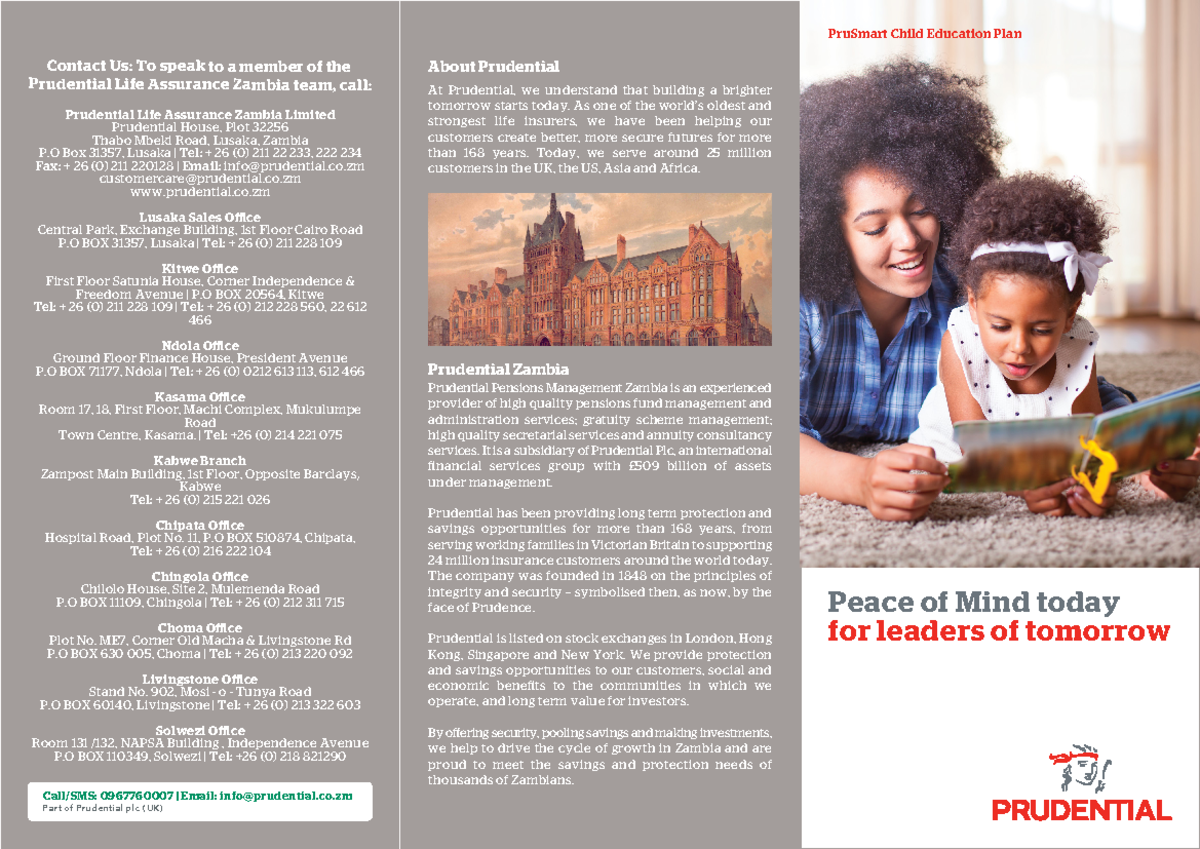 Prudential-Brochure-Updates Pru Smart-Child Phase - Peace of Mind today ...