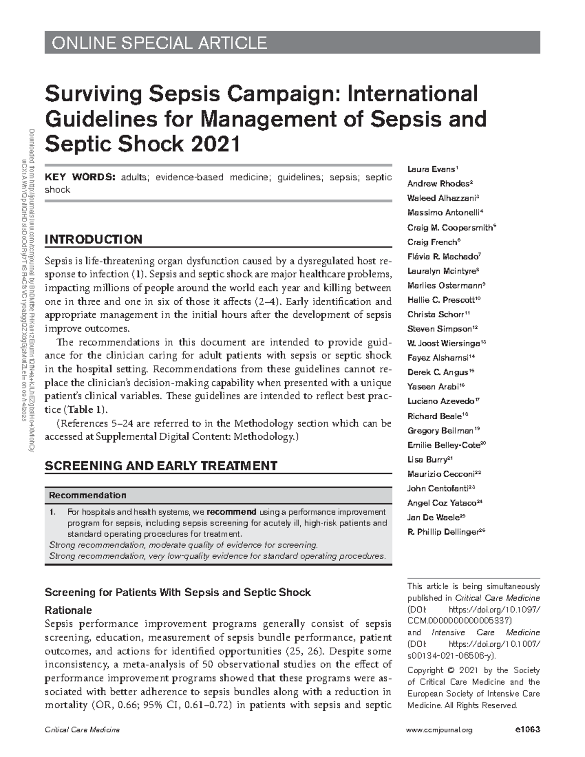 Sobreviviendo A SepsisSurviving Sepsis Campaign: International ...