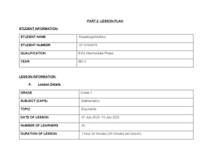 FOED UNIT 1-2 ICE TASK 2 - EXAMPLE OF ICE TASK - UNIT 1- ICE TASK 2. In ...