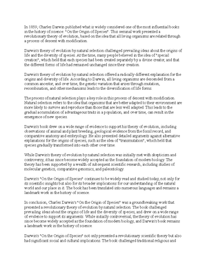 Evolution notes - Evolution occurs through the process of natural ...