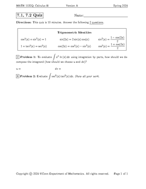 Lecture 3 - work - MATH 1132Q - Studocu