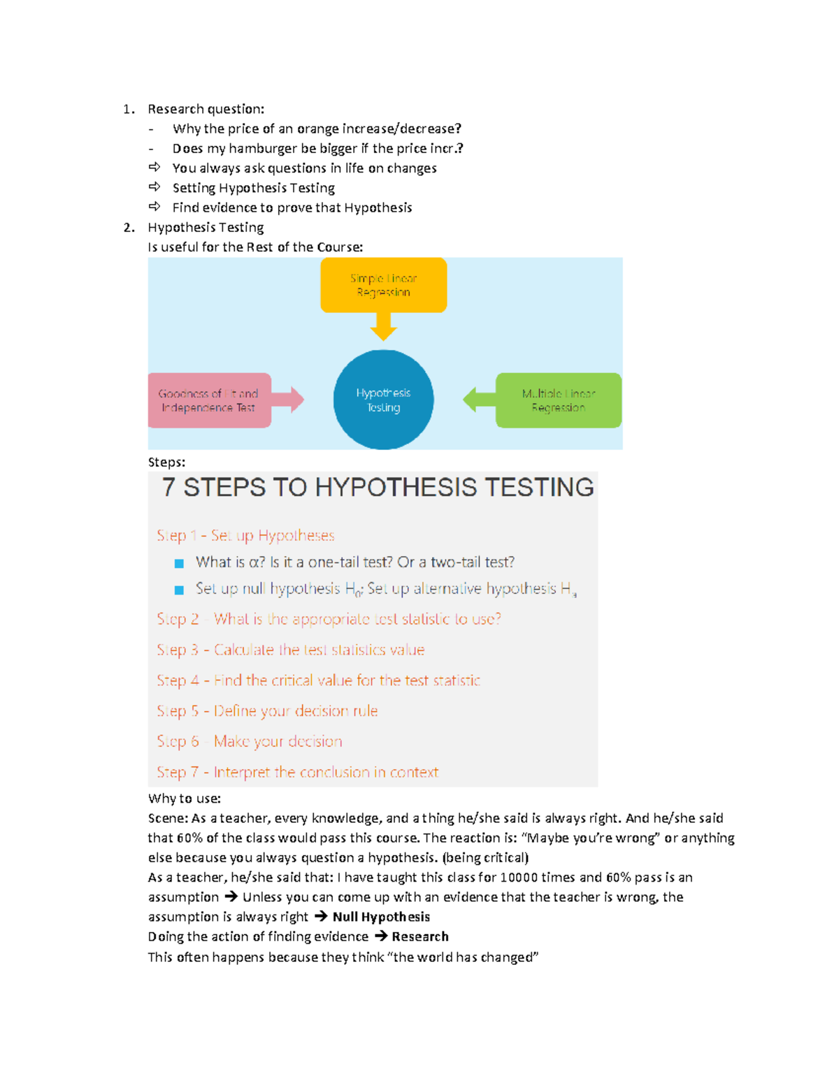 COMM 215 Lesson 8 Notes EC - Research question: Why the price of an ...