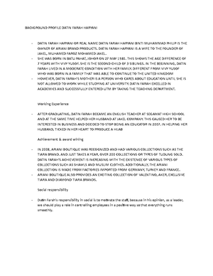 Assignment Project Declaration Form - FACULTY OF BUSINESS AND MANAGEMENT ASSIGNMENT/ PROJECT ...