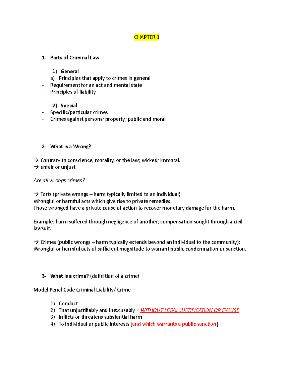 Chap1 1330 - Chapter 1 1330 - Parts of Criminal Law - CHAPTER 1 1 ...