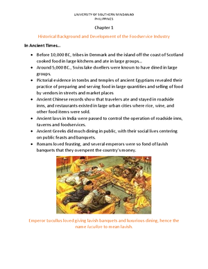 FOOD Service System Chapter 1 - Lesson 2: The foodservice system ...