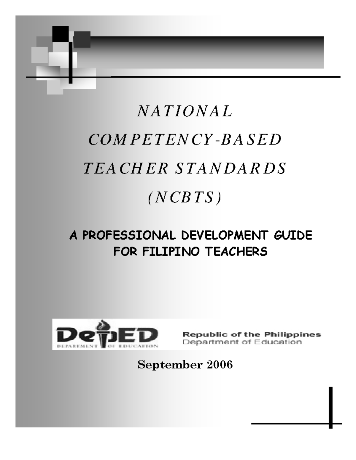 22june popular-version-final - NATIONAL COMPETENCY-BASED TEACHER ...