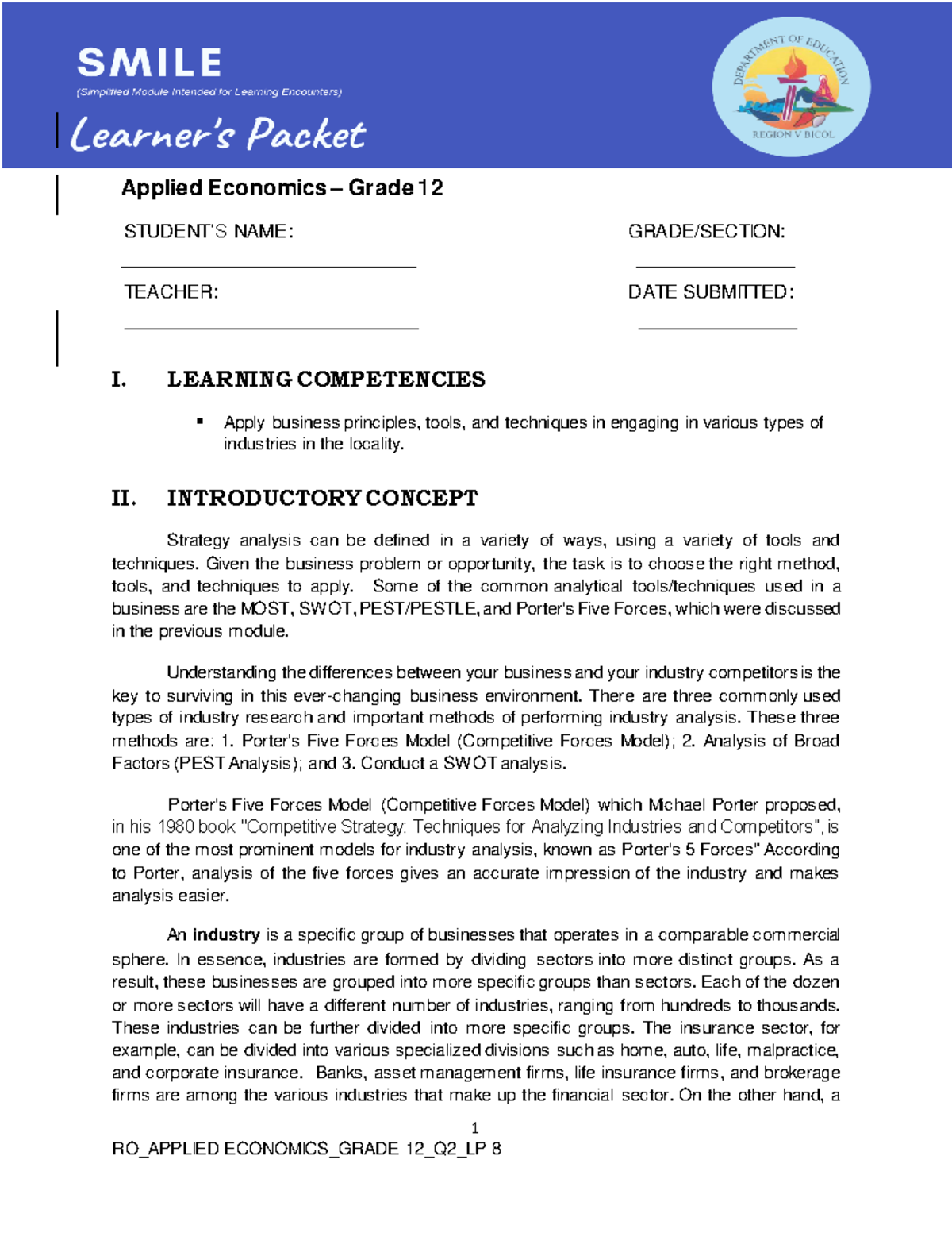 RO Applied-Economics SHS Q2 LP-8 - 1 ...