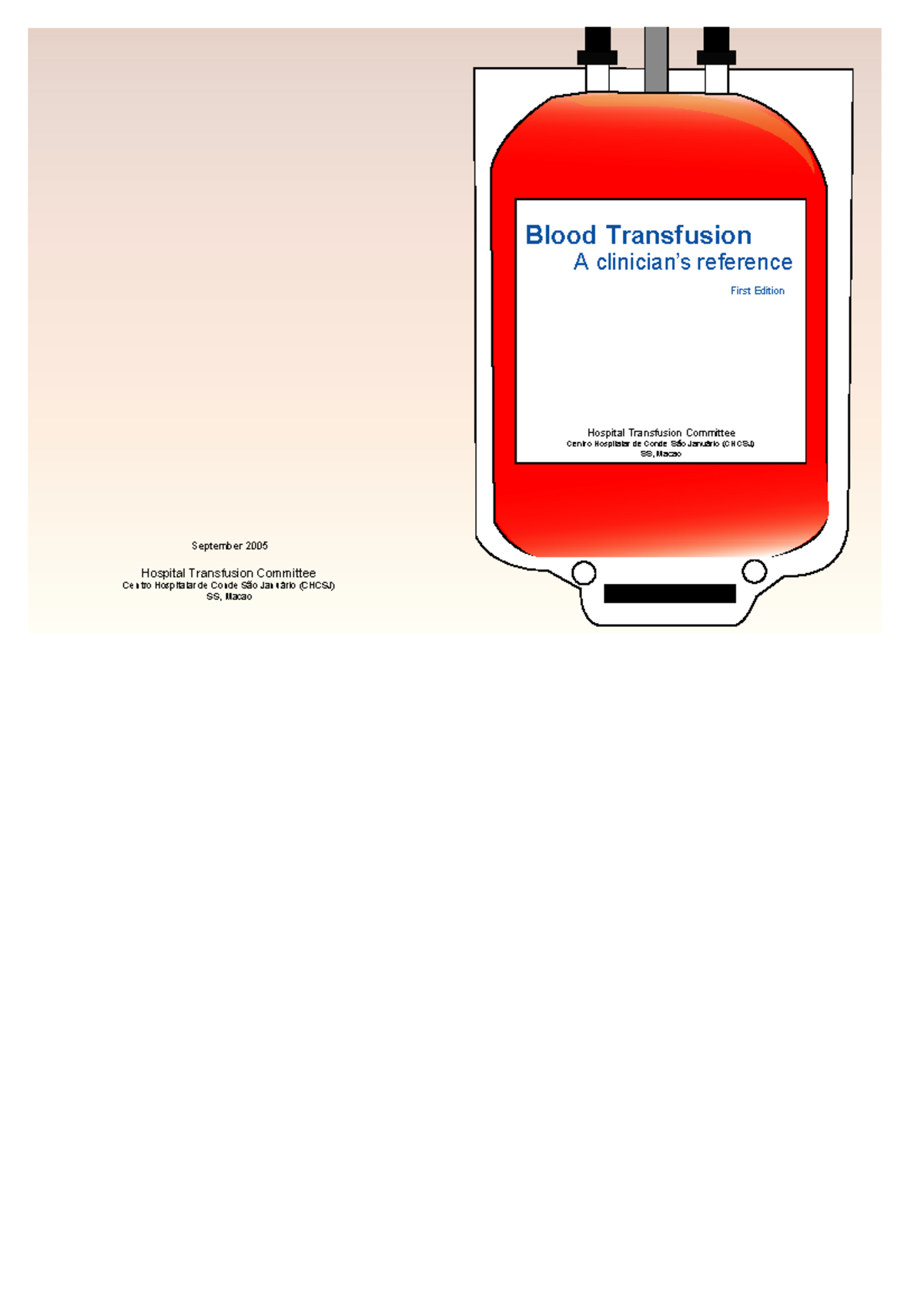 Blood Transfusion - notes google - Blood Transfusion A clinician’s ...