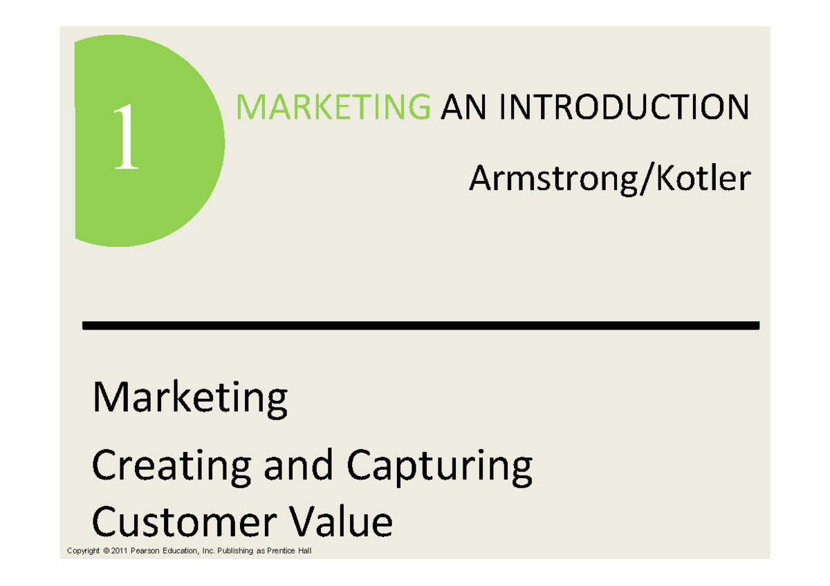 Chapter-1 - summary of principles of marketing - MARKETING AN ...