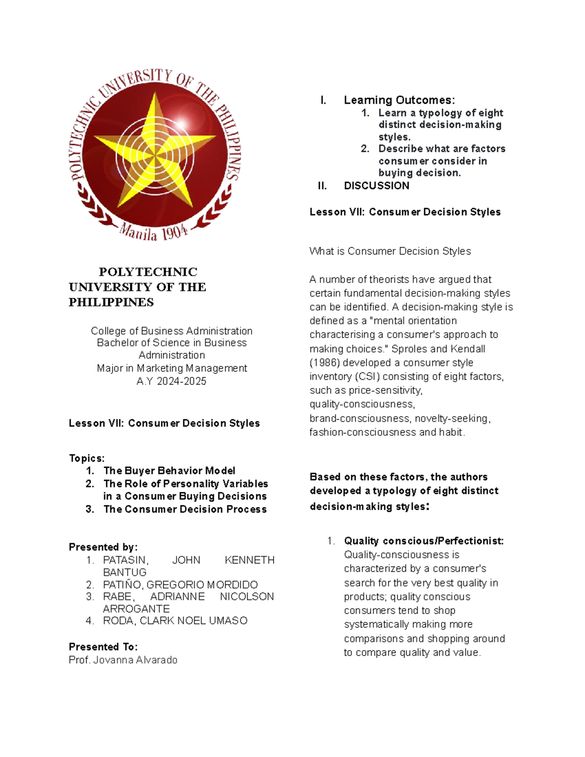 Group 6 Comprehensive-Written-Report - POLYTECHNIC UNIVERSITY OF THE ...