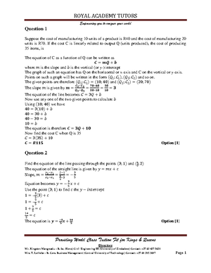 Assignment 1 solutions - DSC1520 2023 S1 Assignment 1 Solutions NS Nkomo 1 and Prof. S Mukeru 2 ...