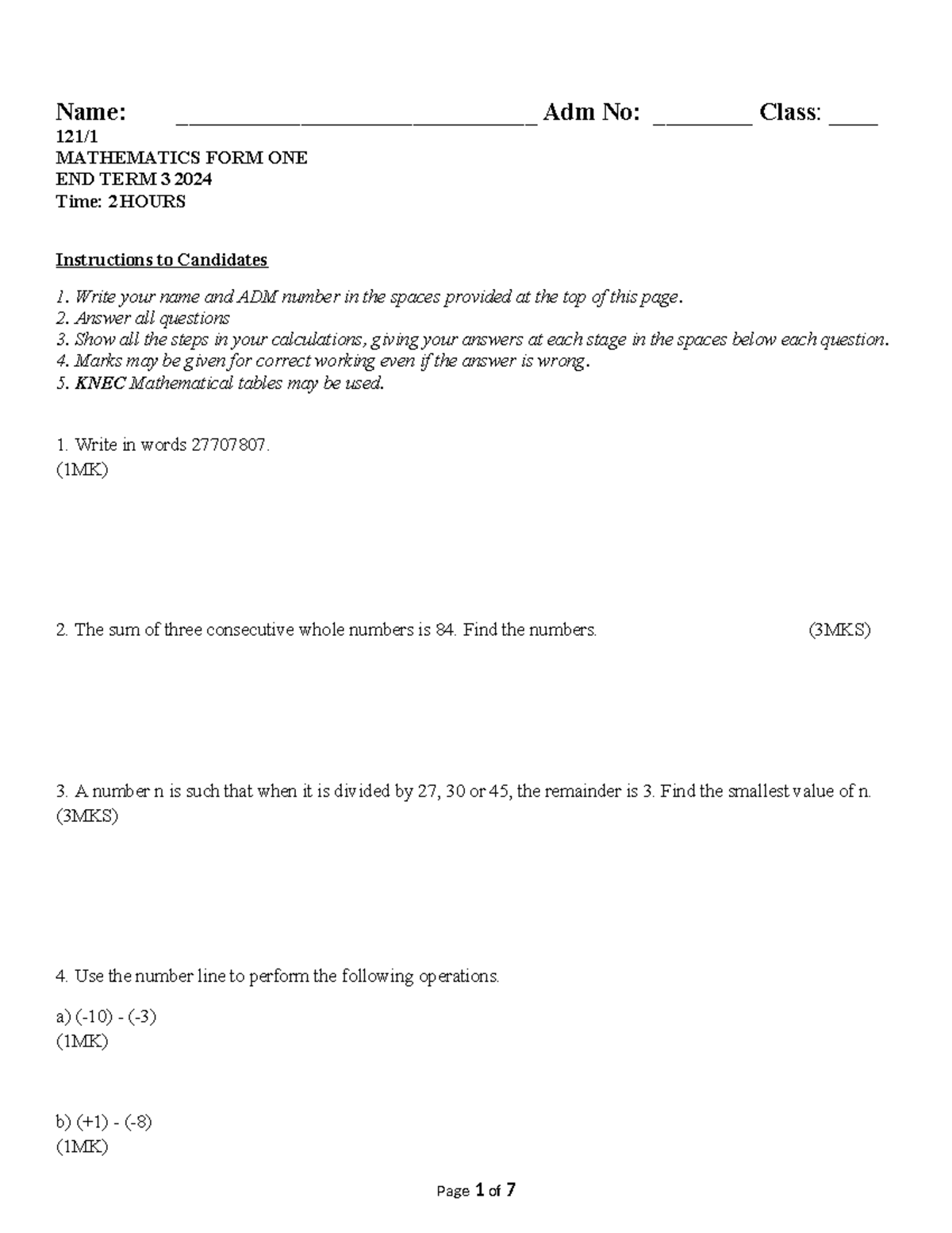 Mathematics-F1-QS - Learning material - Name ...