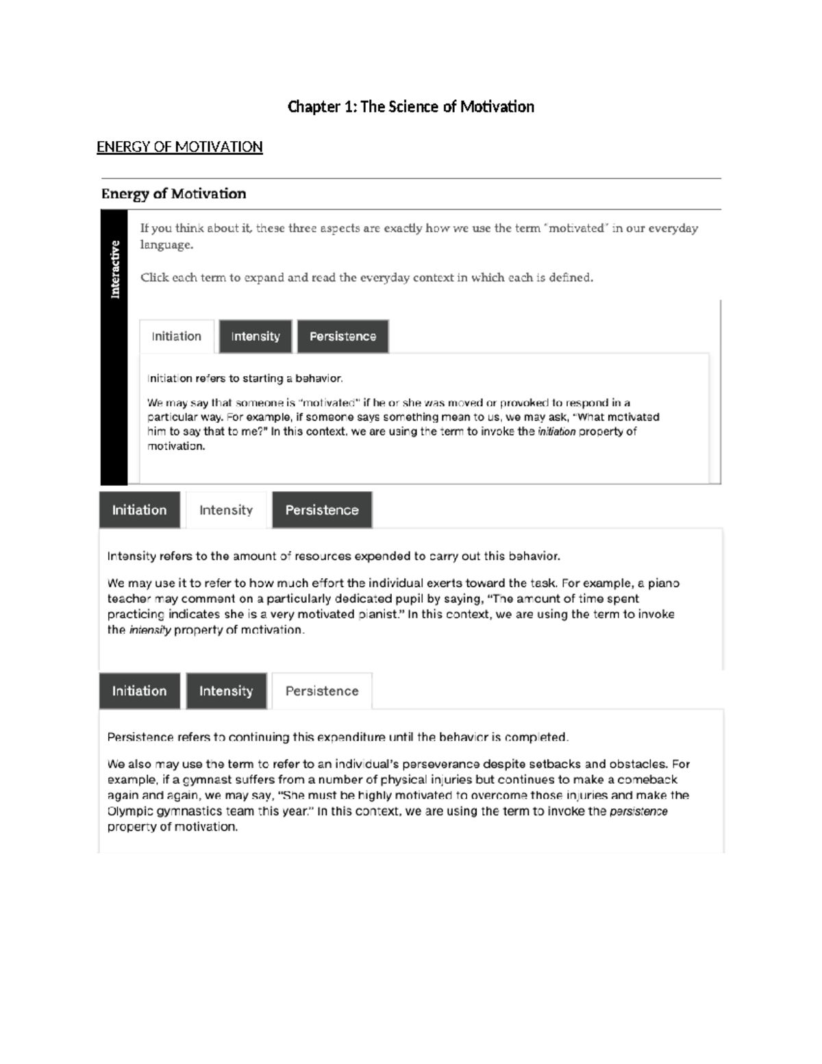 Chapter 1-The Science of Motivation - PSY3109 - Chapter 1: The Science ...
