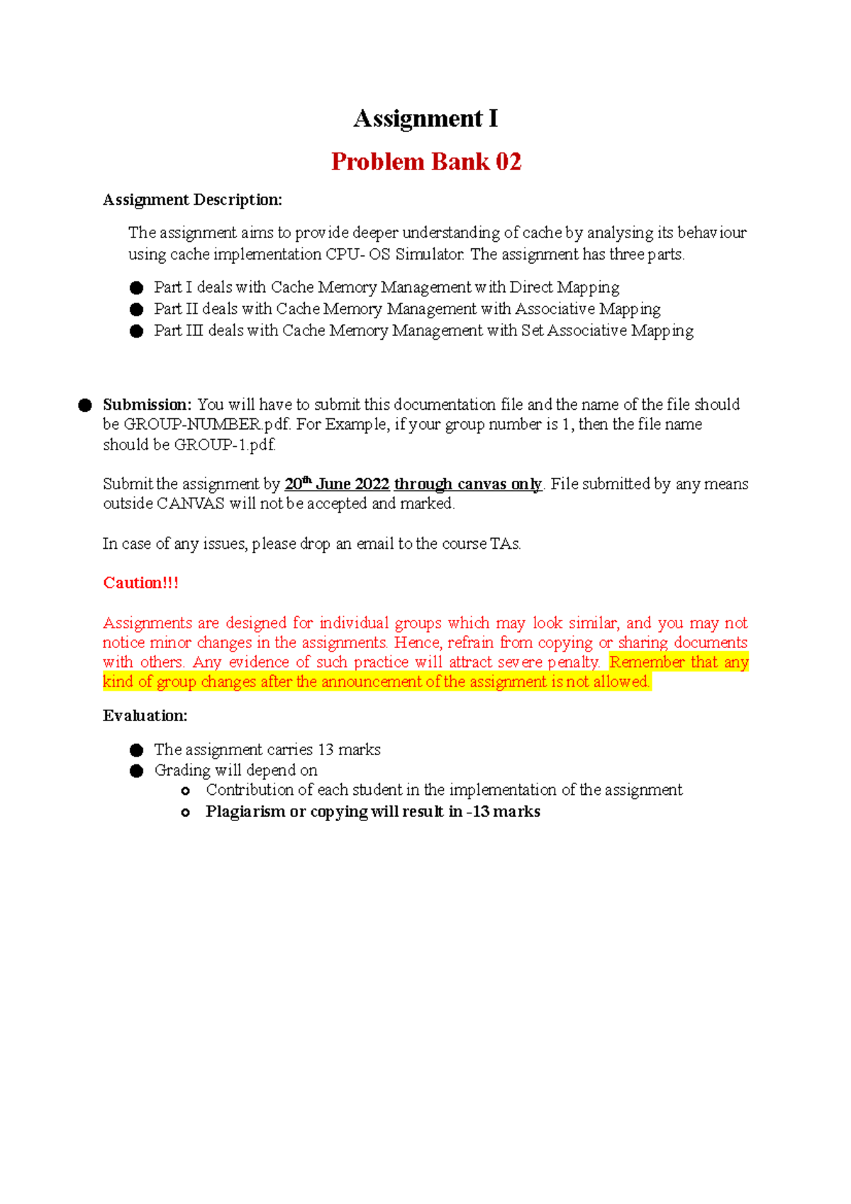 Problem Bank 02 - MFDS assignment group 02 - Assignment I Problem Bank ...