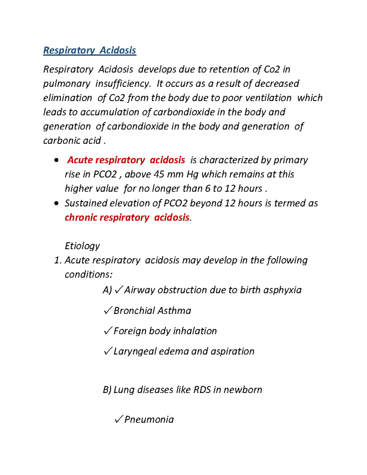 Respiratory Acidosis - Respiratory Acidosis Respiratory Acidosis ...