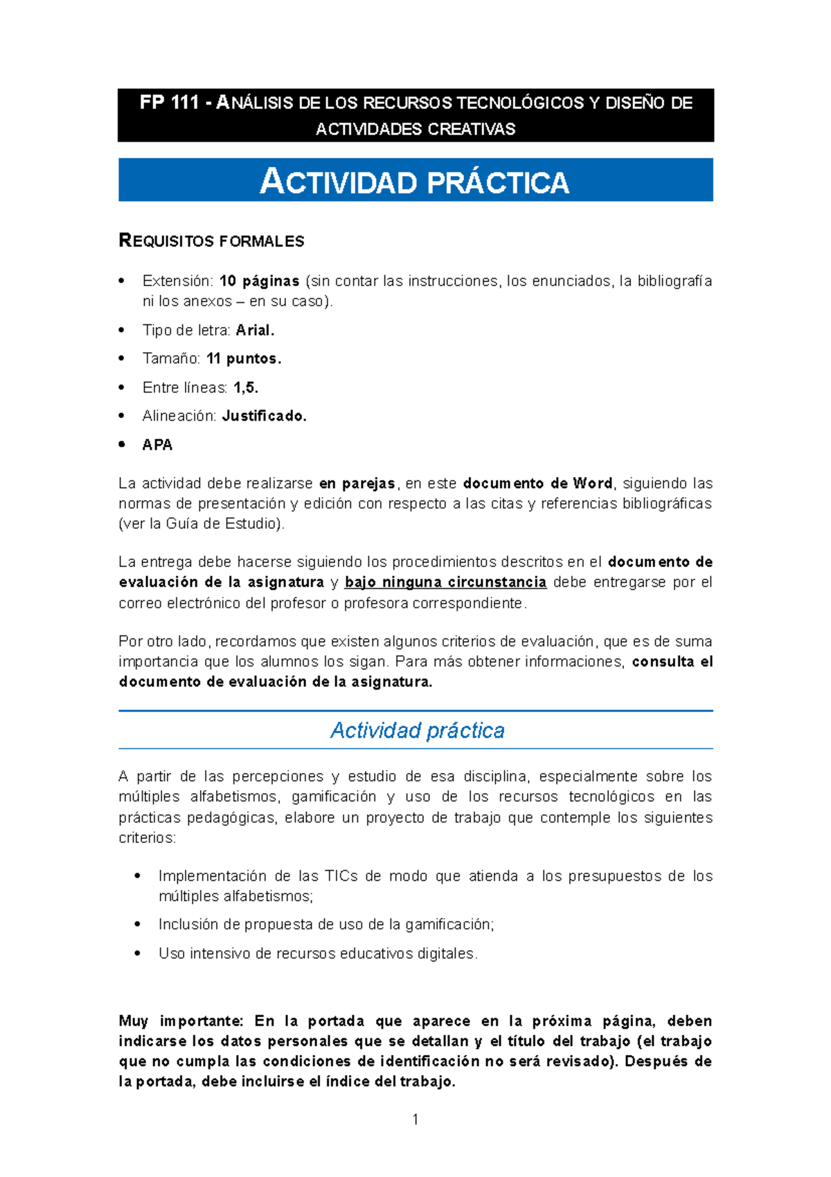 FP111-Avance - FP11 - FP 111 - ANÁLISIS DE LOS RECURSOS TECNOLÓGICOS Y ...