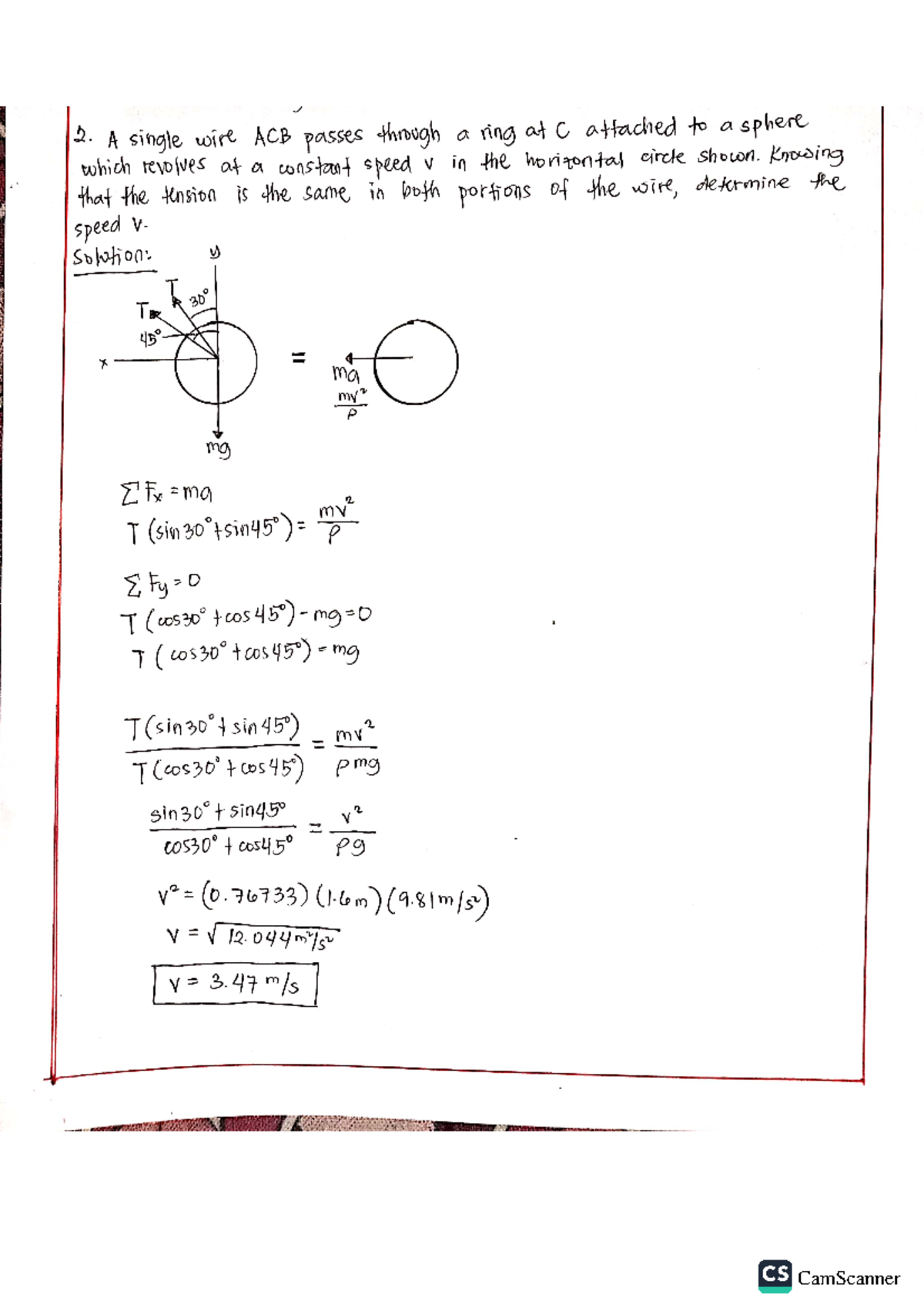 Dynamics OF Rigid Bodies - Mechanical Engineering - CamScanner CamScanner - Studocu