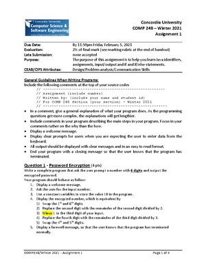 Sample 2-Lab4 - Lab - COMP 248 - Studocu