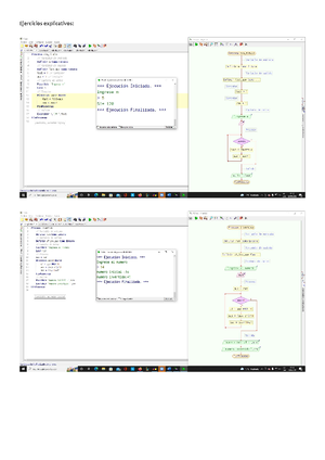 Algoritmo Jady Calderon - Principios de algoritmos - Ejercicios explicativos: 1.- 2.- Ejercicios ...