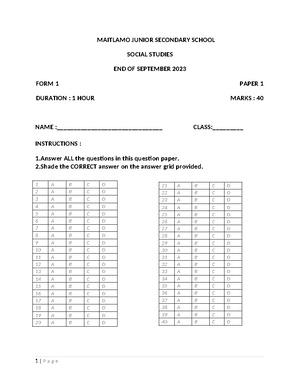 Social Studies Notes 2018 (1) 220715 080130 - SOCIAL STUDIES NOTES ...