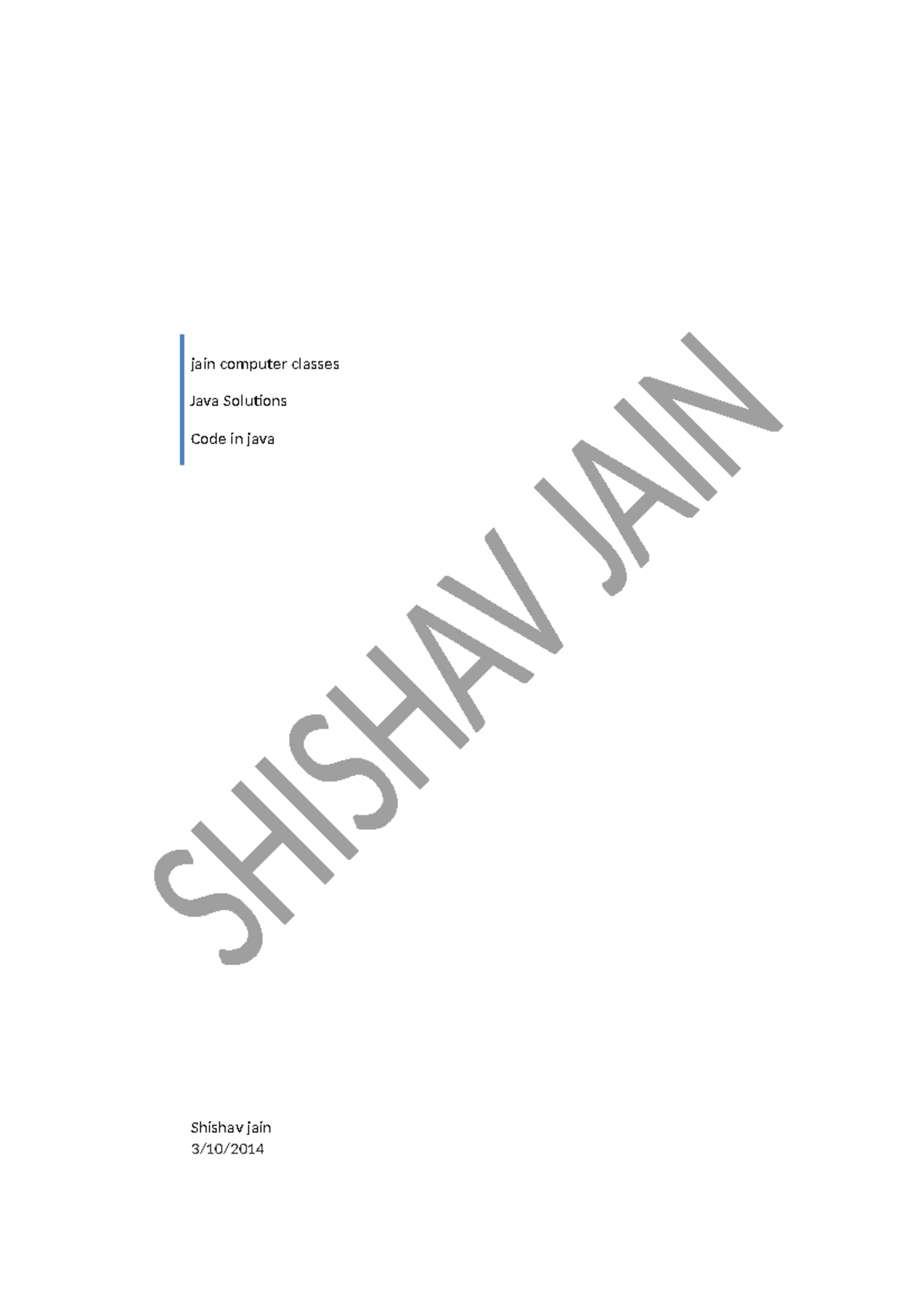 211797318 Java Programming BCA 3rd year - jain computer classes Java Solutions Code in java ...