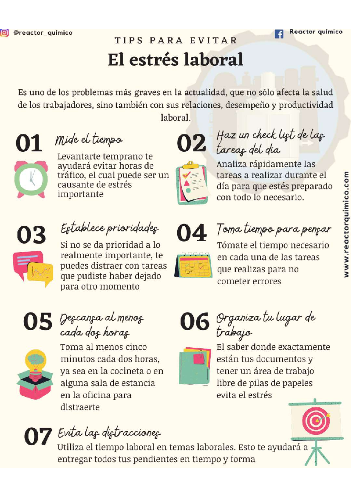 DECALOGO SOBRE EL ESTRES - O f Reactor químico TIPS PARA EVITAR El ...