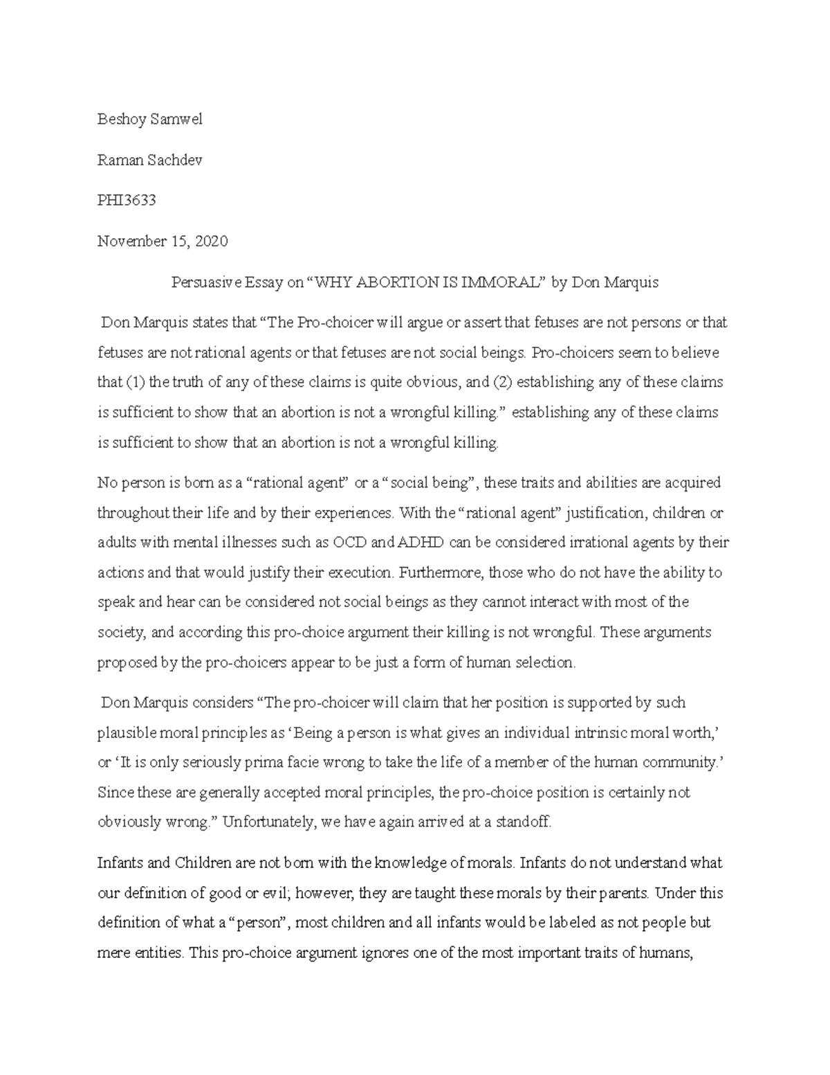 11-15 - Beshoy Samwel Raman Sachdev PHI November 15, 2020 Persuasive ...