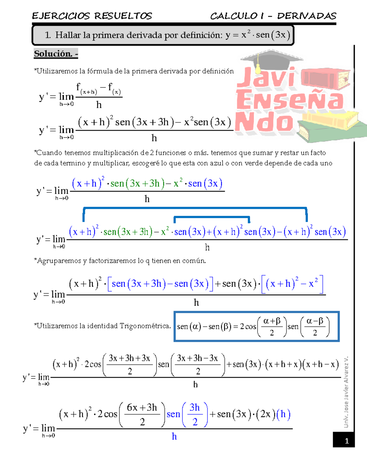 Ejercicio Resuelto Por Definicion X 2sen 3x Warning TT Undefined
