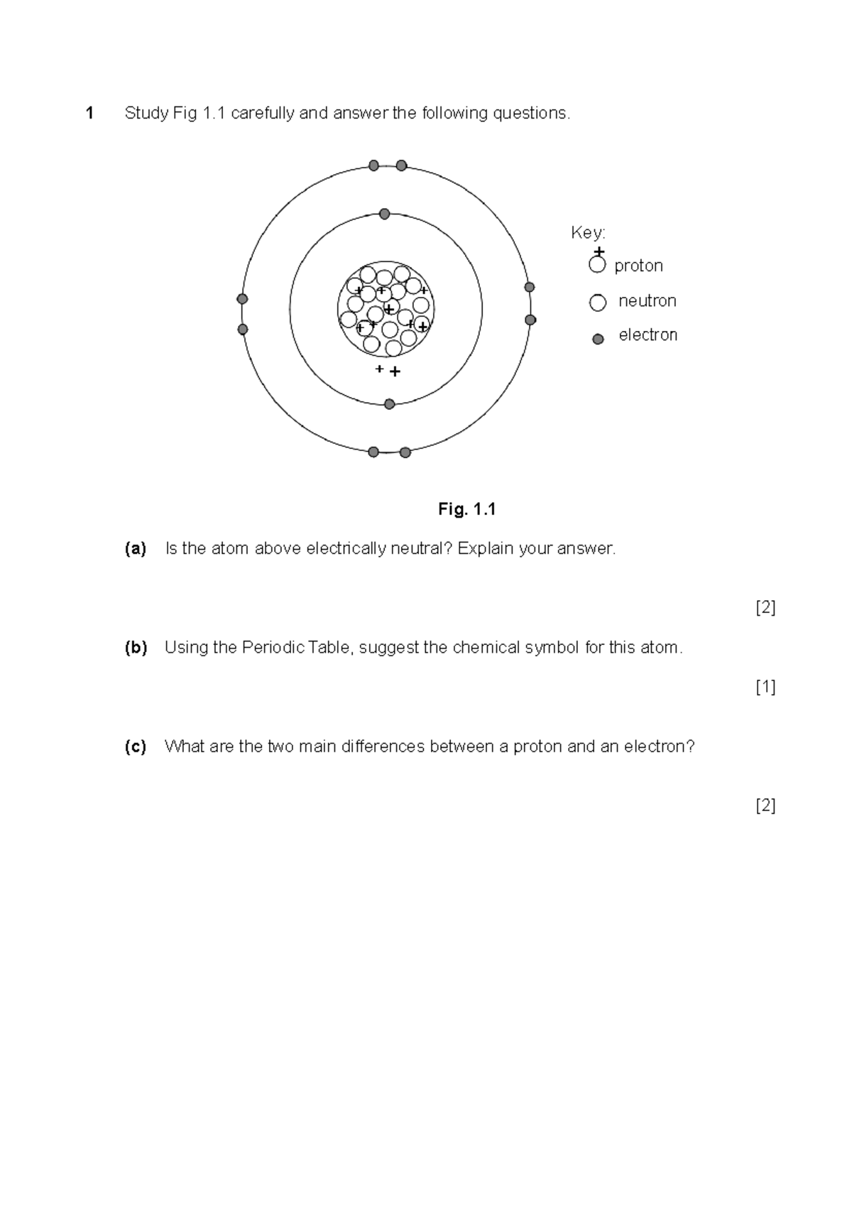 Molecular and Atomic Structure Qns and Ans - 1 Study Fig 1 carefully ...