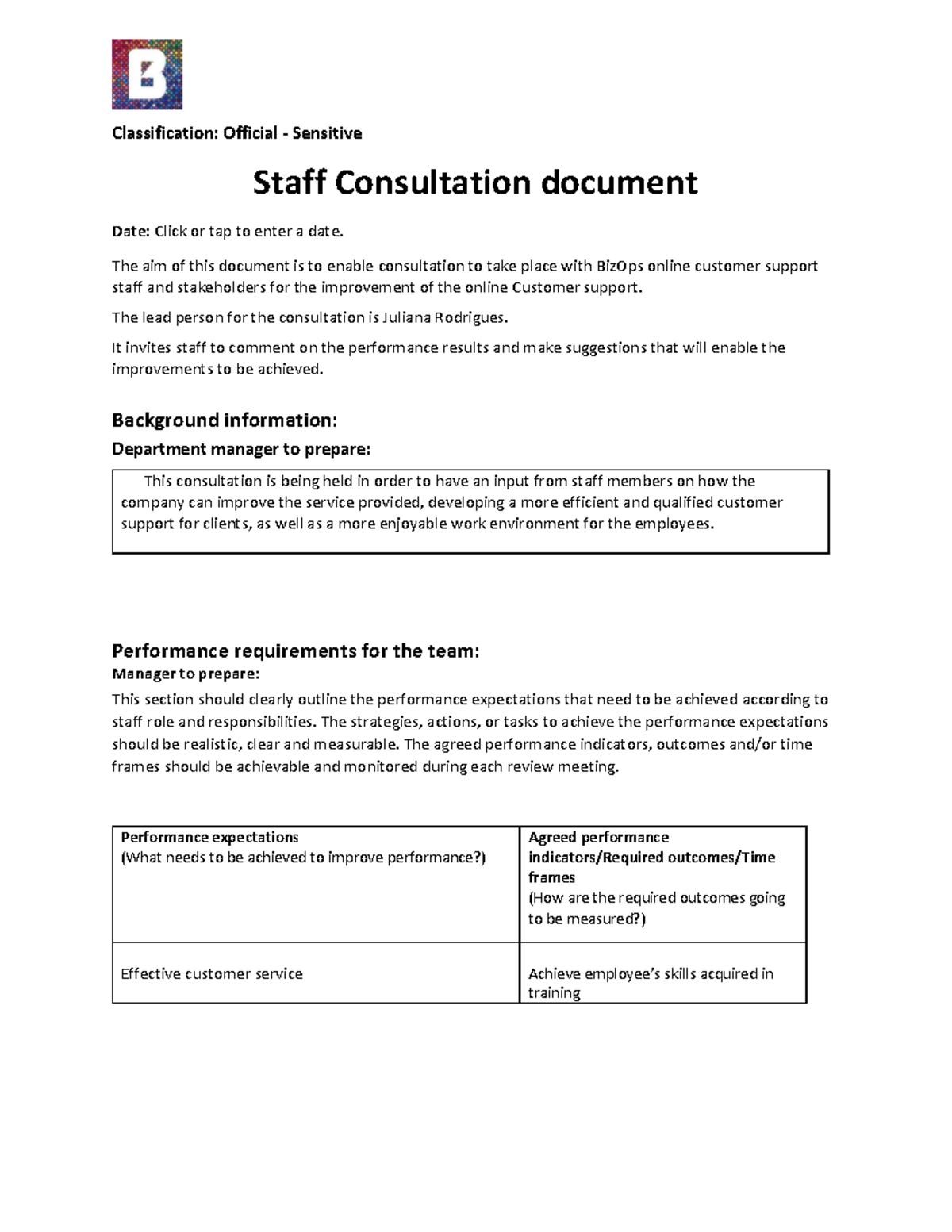 5. Bsbldr 522 Staff Consultation document - Classification: Official ...