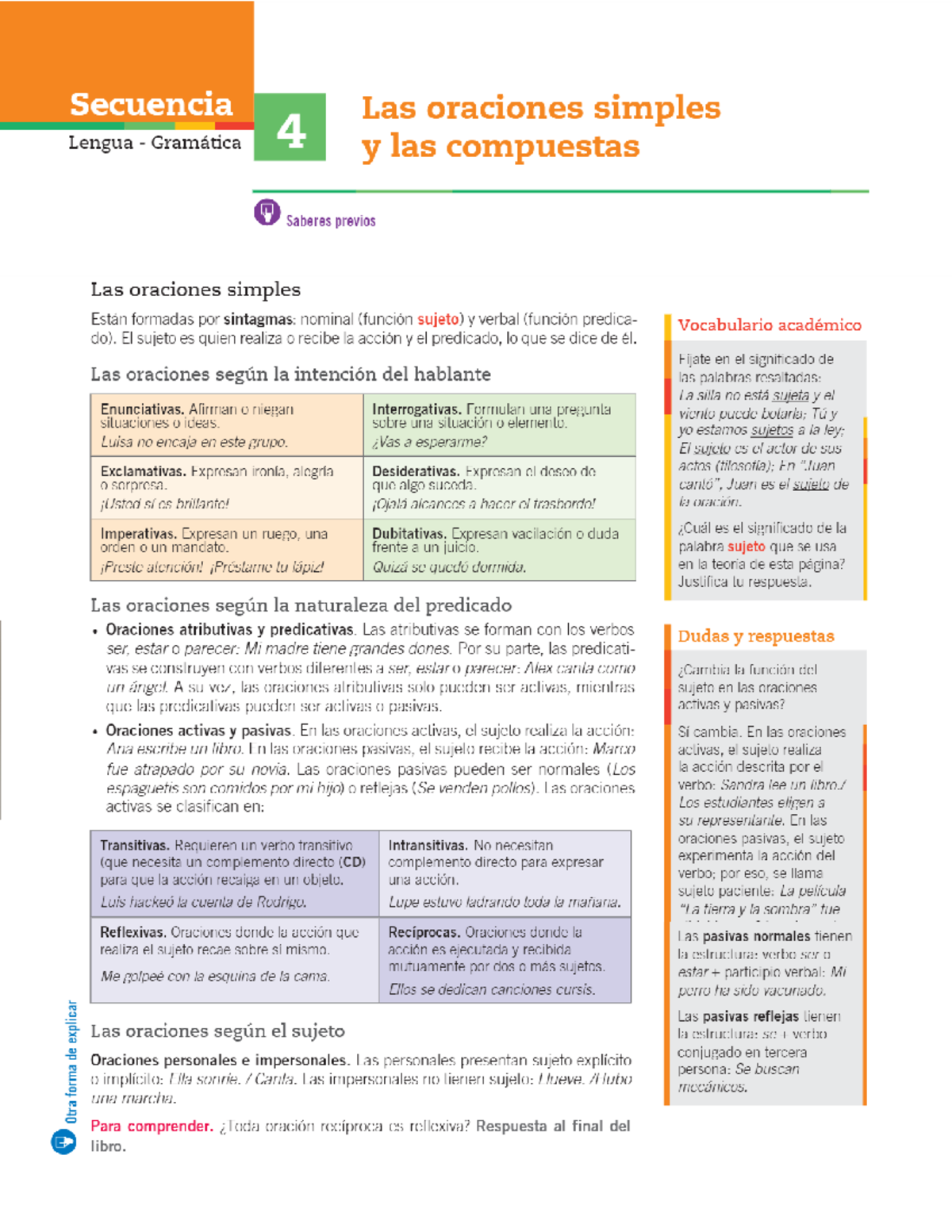Oraciones simples y compuestas - Español - Studocu