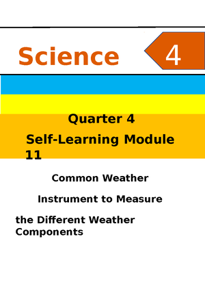Science 4-Q4-SLM17 - Self-Learning Module 17 - Science 4 Science ...