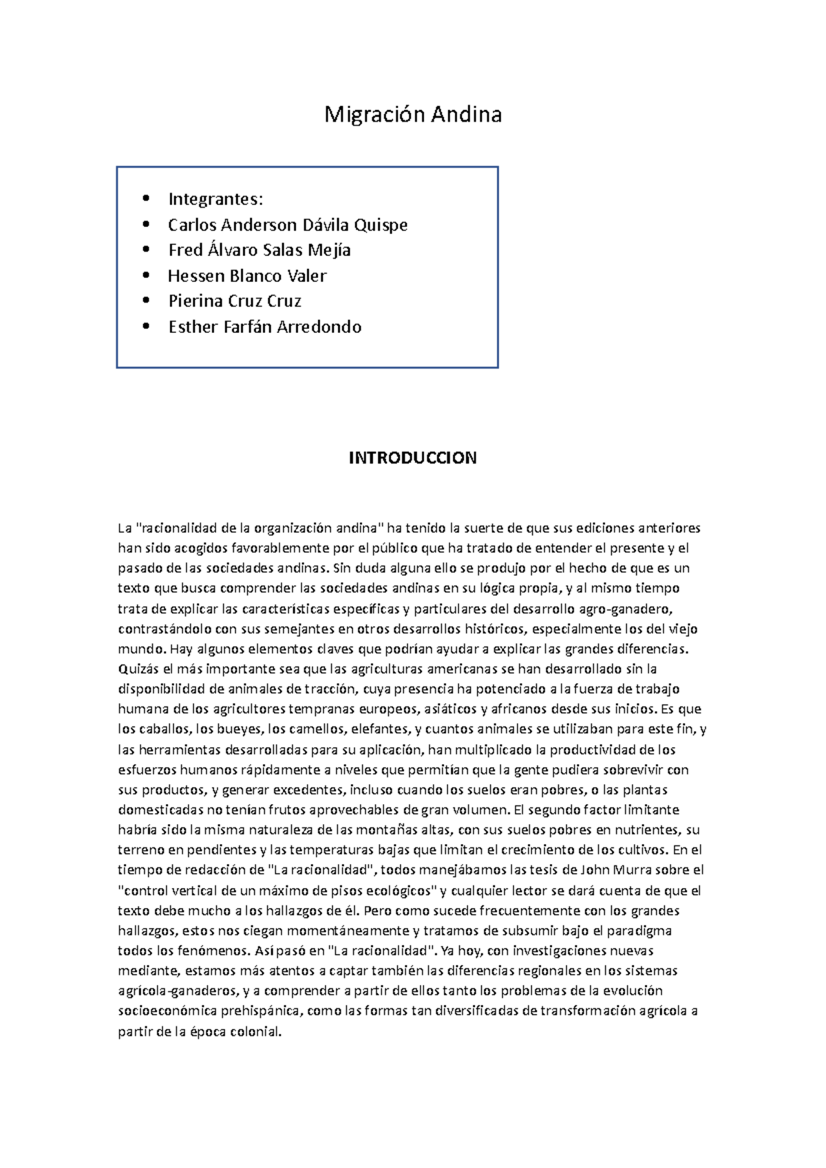 Migración Andina- Investigacion formativa - Migración Andina ...