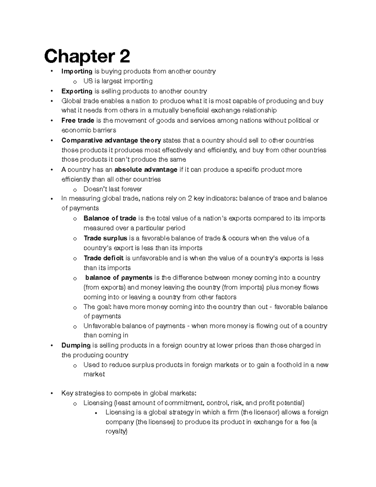 Chapter 2 business - Chapter 2 Importing is buying products from ...