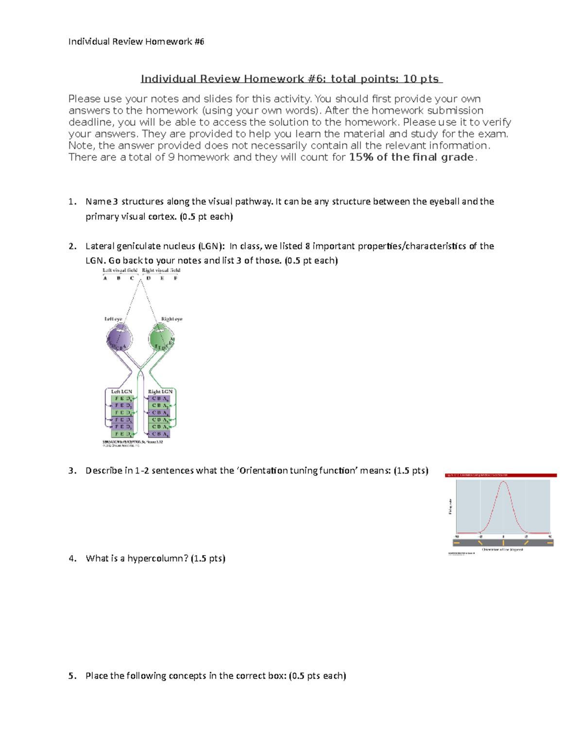 Individual Review Homework #6 for students - Individual Review Homework ...