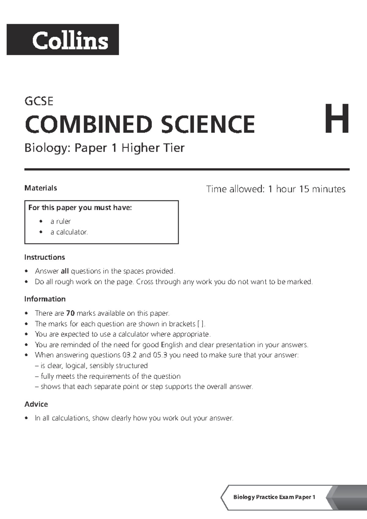 9780008160869 Combined Science website - GCSE COMBINED SCIENCE H ...