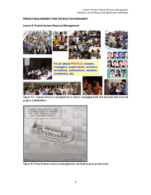 Chapter 8 Project Quality Management - PM5101 - NUS - Studocu