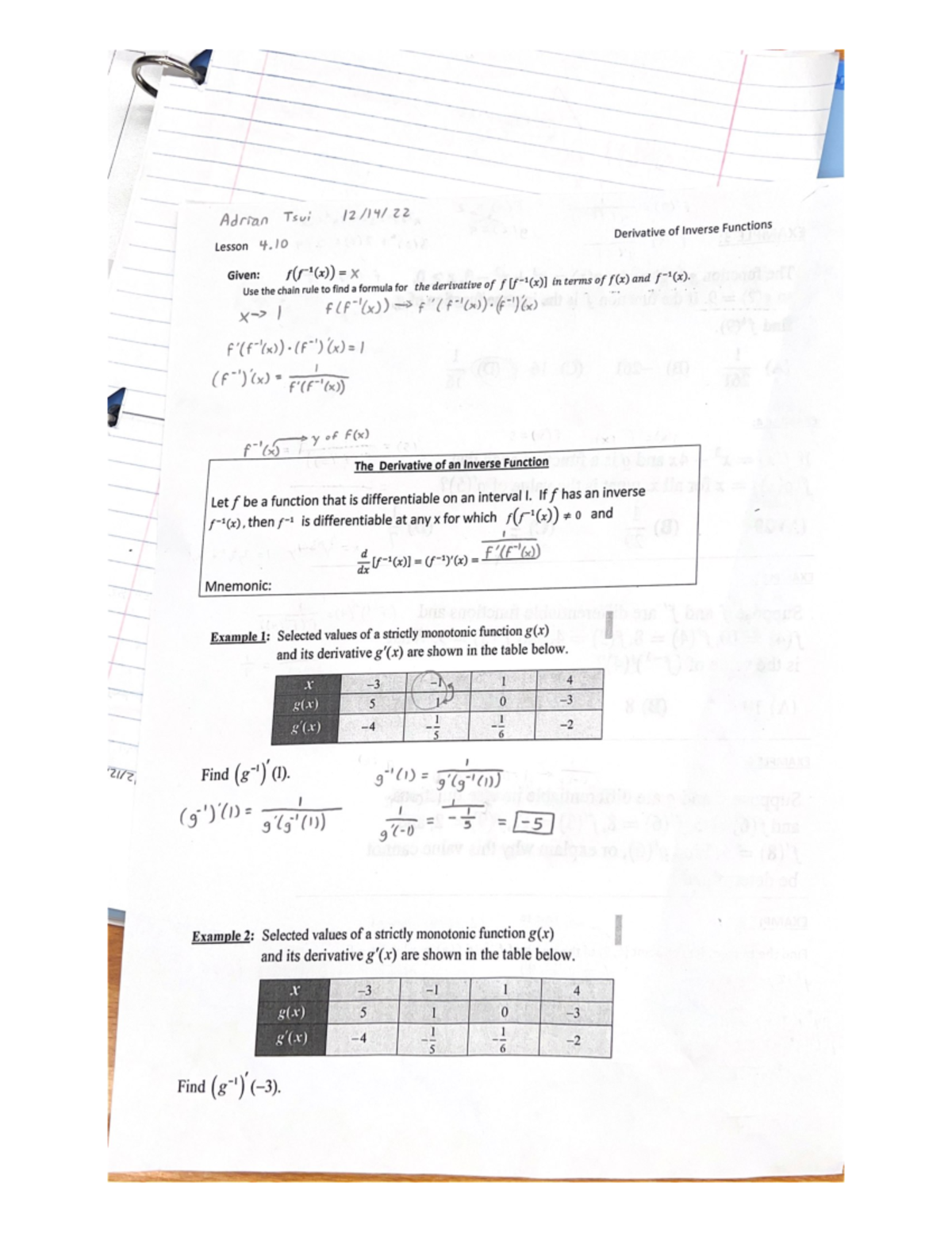 Adrian 12-14-22 - Calc Notes - Studocu