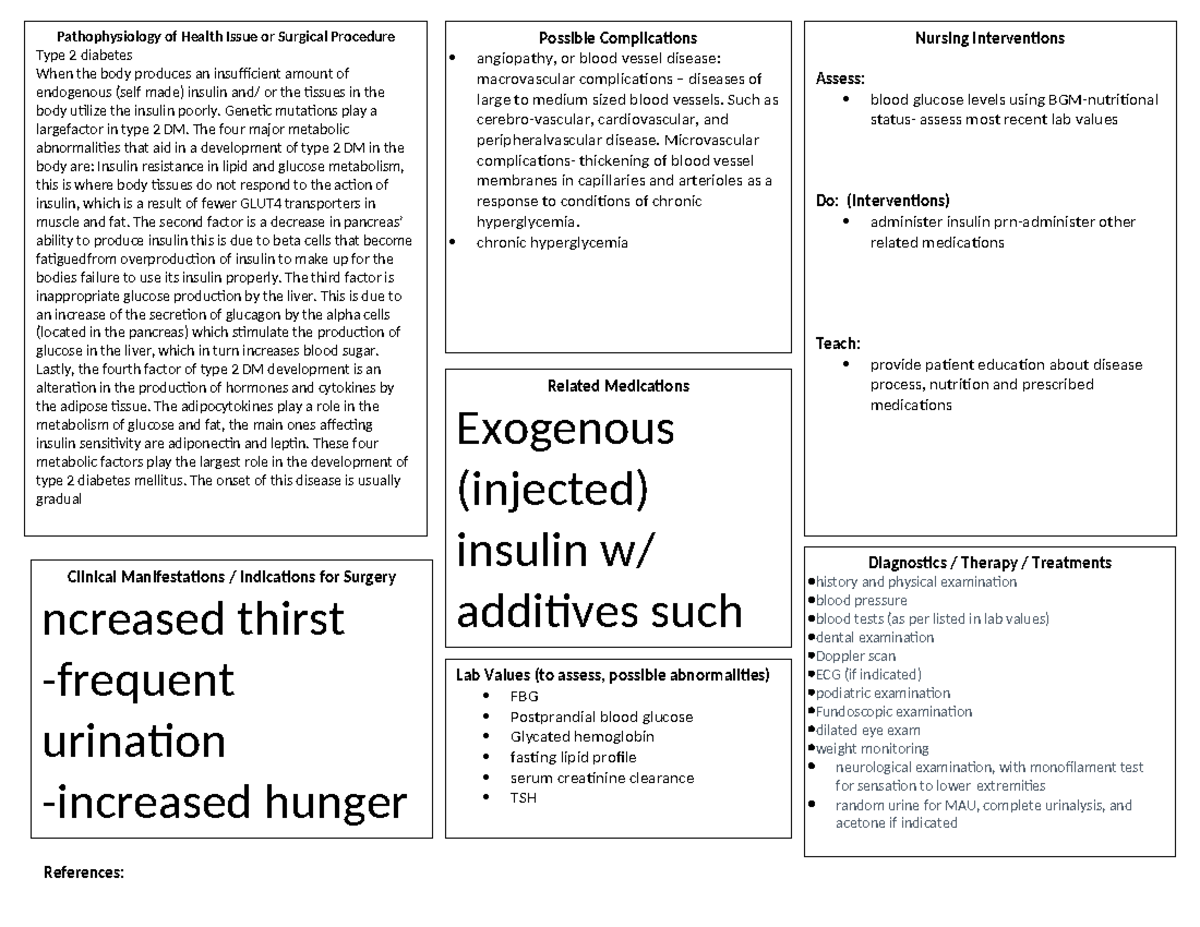 DM typ2 patho - Type 2 DM - Type References: Pathophysiology of Health ...