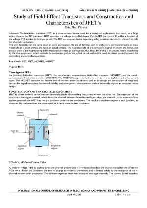 Experiment 2-Transistor Biasing - Electronics Engineering - Studocu