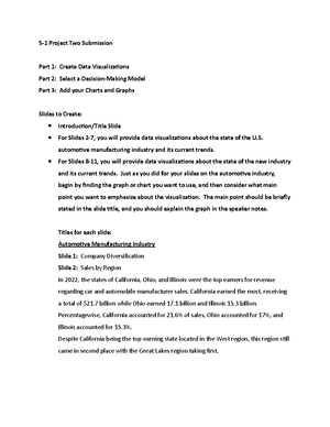 [Solved] Scenario You have been asked to present your data findings and ...