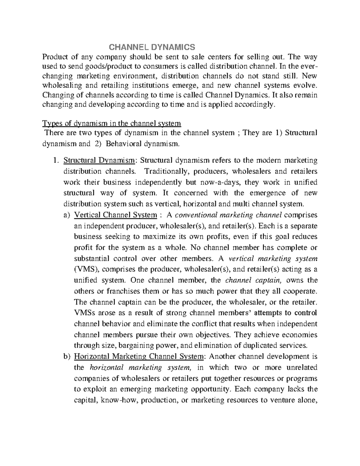 114276541-Channel-Dynamics - CHANNEL DYNAMICS Product of any company ...