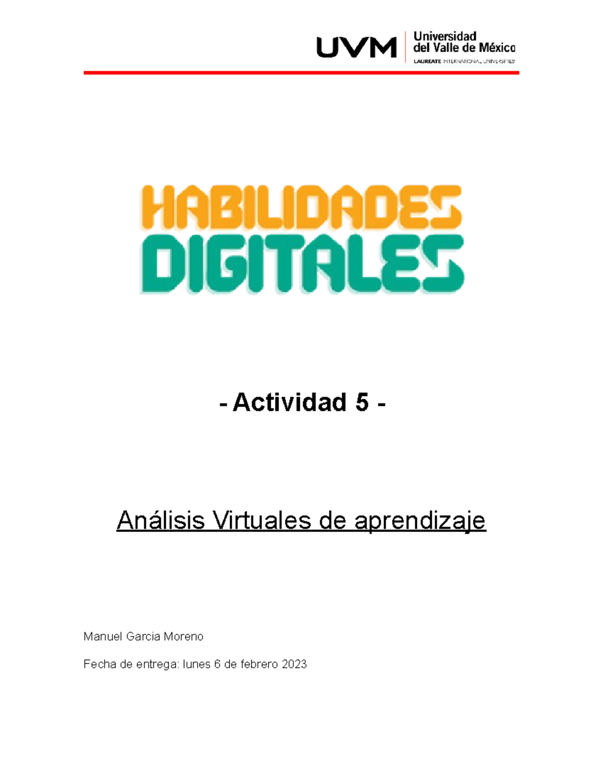 Estrategias de aprendizaje y habilidades digitales Actividad 5 ...