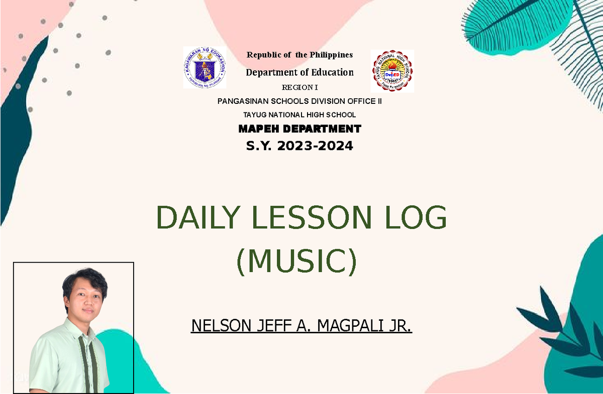 DLL Cover - For educational purposes - Republic of the Philippines ...