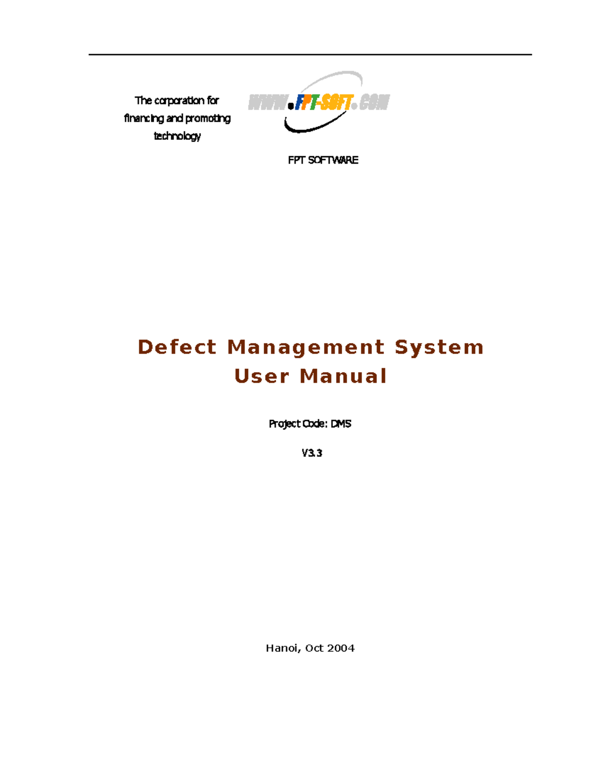 DMS User Manual v3 - The corporation for financing and promoting ...