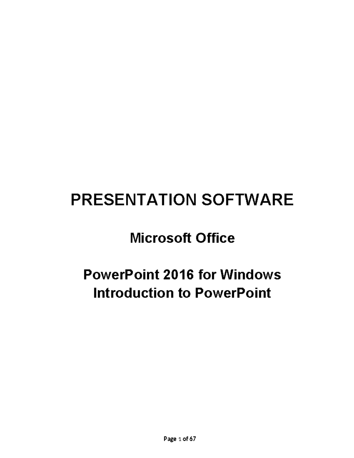 Microsoft Office(MS- Power Point 2016 ) Newwww - PRESENTATION SOFTWARE ...