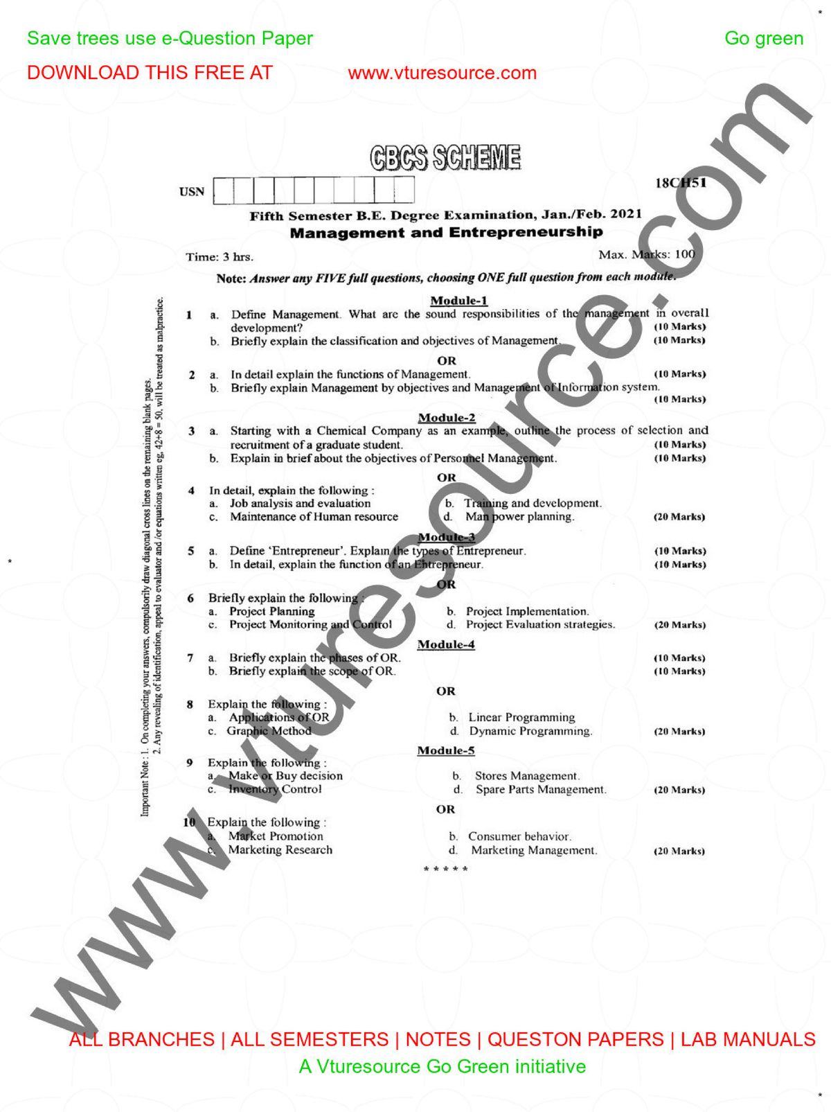 Feb-2021 - these are the question papers for management and ...