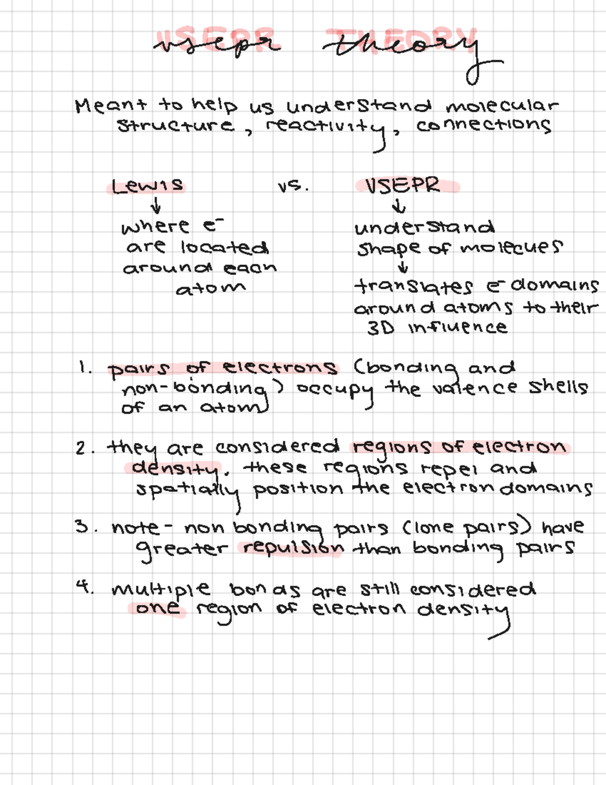 Vsepr theory - vscpr theory Meant to help us understand molecular ...
